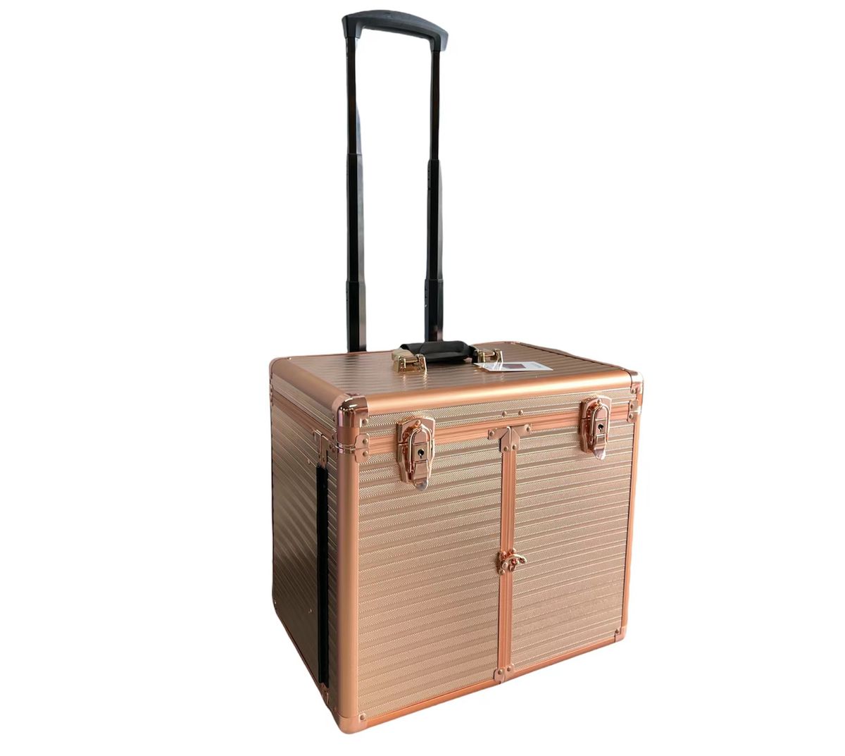 Professional Compact Rolling Makeup Trolley Cosmetic Case With Brush ...