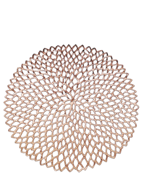 Placemat 6 Piece Set 37.5cm Flower Copper | Shop Today. Get it Tomorrow ...