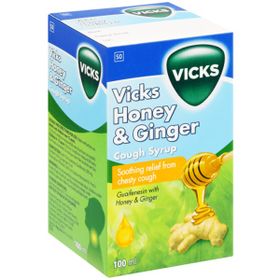 Vicks Honey & Ginger Cough Syrup - 100ml (Pack of 3) | Shop Today. Get ...