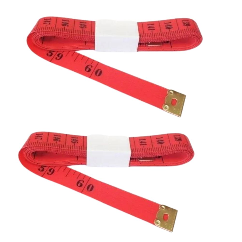 Haberdashery Measuring Tape - Tailoring Tape - 150cm (Pack of 2) - Red ...