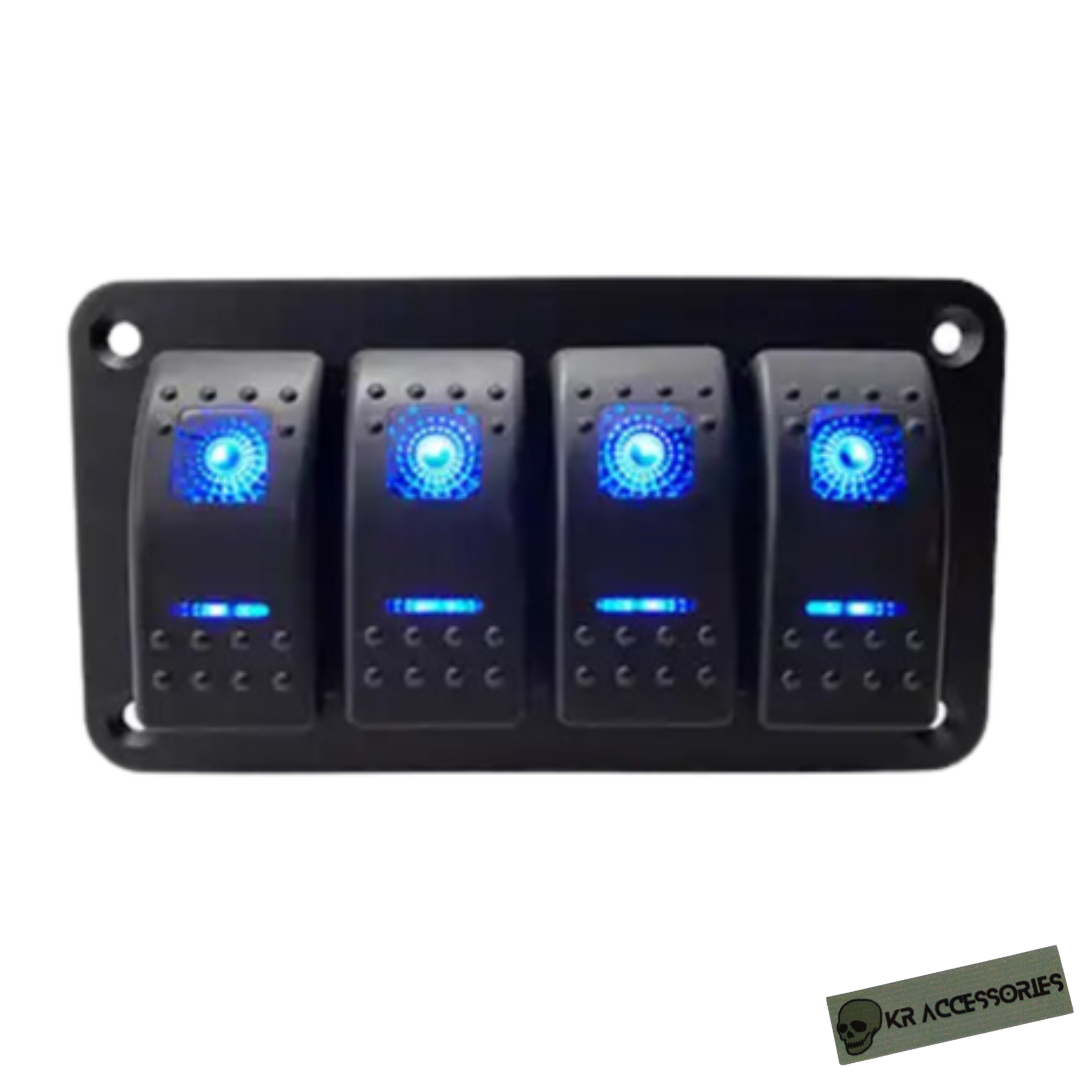 Automotive 4-Gang Rocker Switch Panel/ Circuit Breaker | Shop Today ...