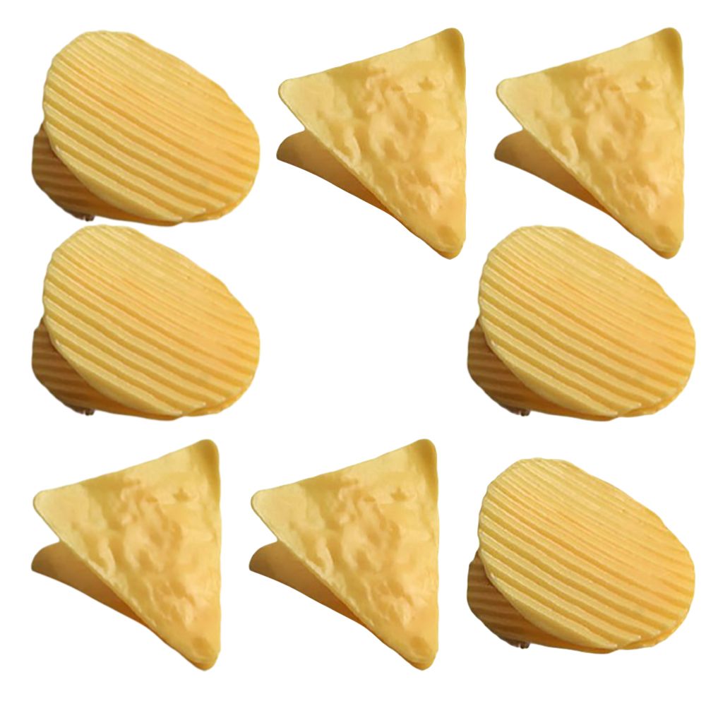 Kitchen Novelty Decor Food Preserving Chips Shaped Chip Clip - Set of 8 ...