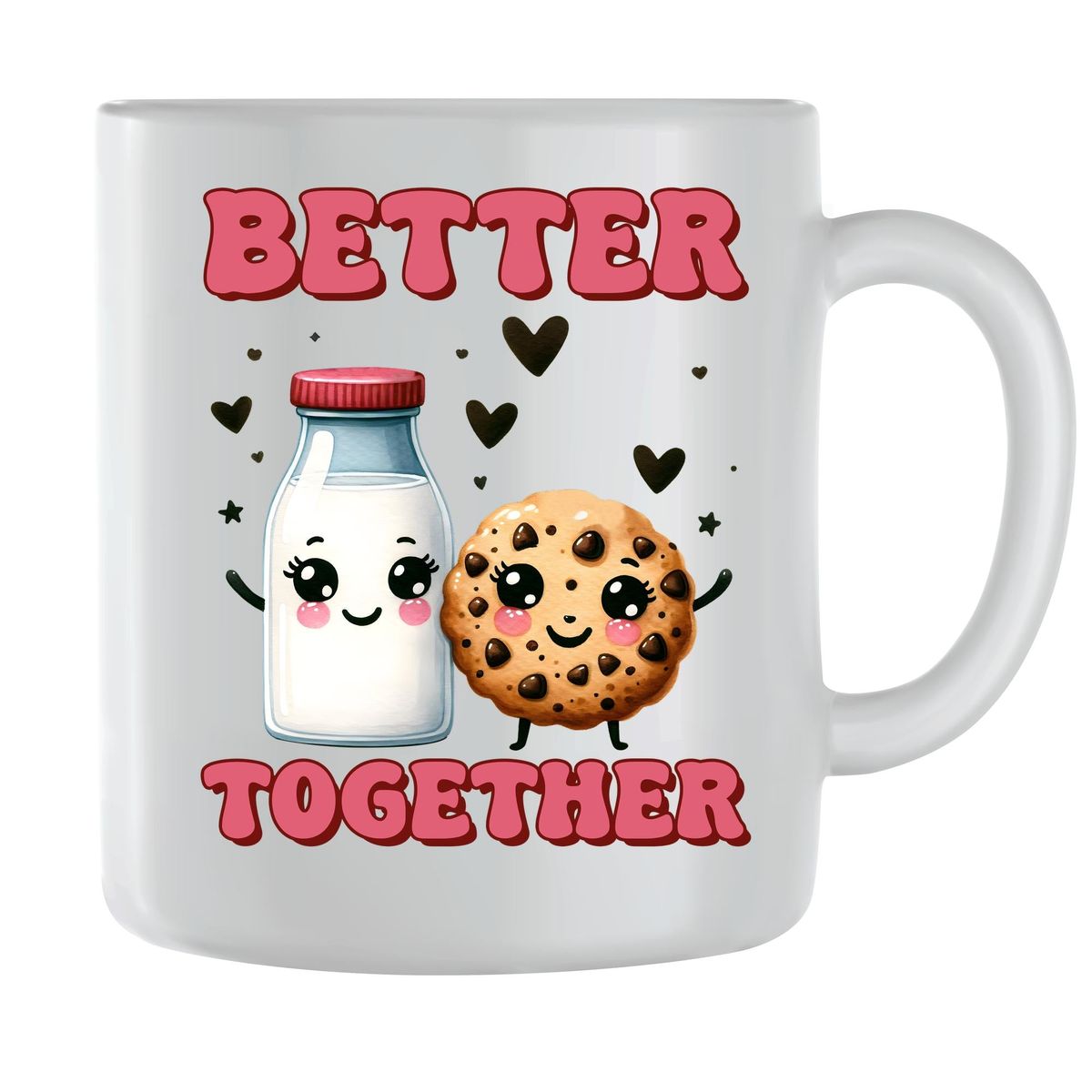 Milk Coffee Mugs for Men Women Matching Couples Graphic Cups Present ...