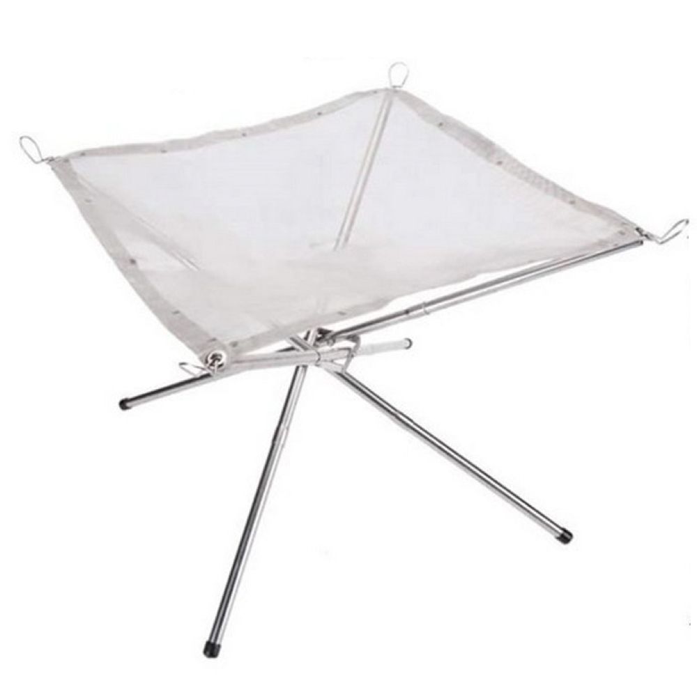 Camping Stainless Steel Mesh Portable Folding Standing Grill | Shop ...