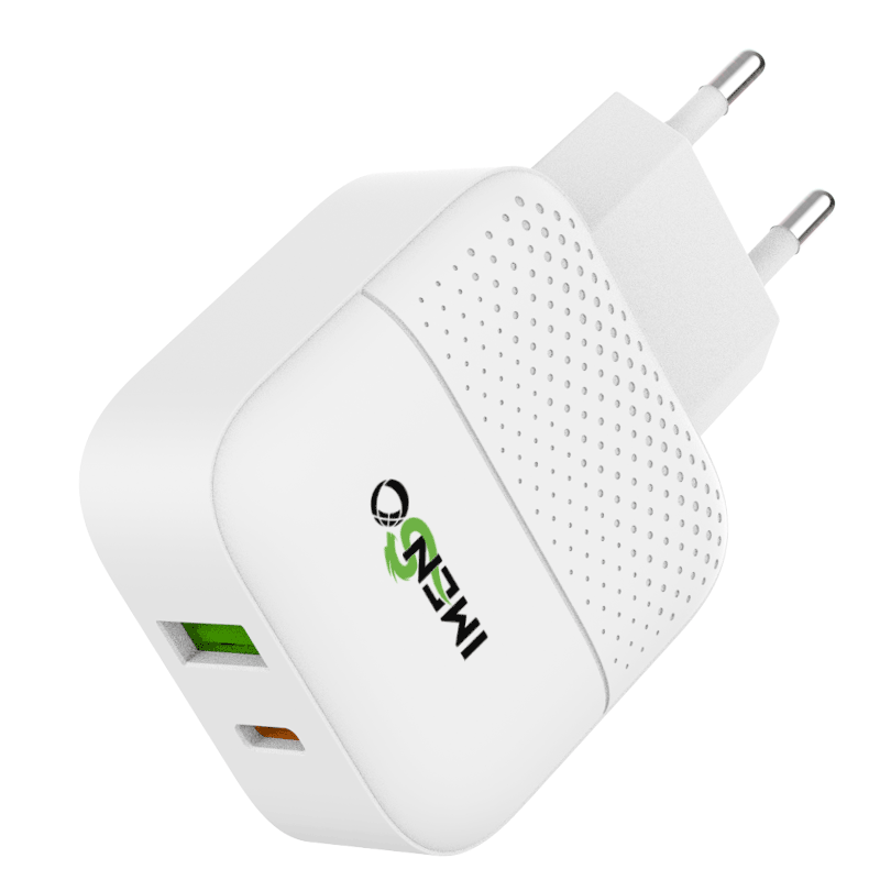 IMENSO Fast Charge 20W Dual USB and Type-C Charger - White | Shop Today ...