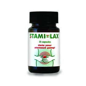 Mega range Stamilax Laxative 30 capsules. Gets your stomach going ...