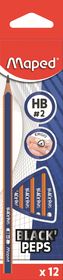 Maped Graphite Pencil Triangular HB - Box of 12 | Shop Today. Get it ...