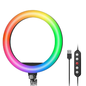 33cm USB-Powered Dynamic RGB Ring Light - Black | Shop Today. Get it ...