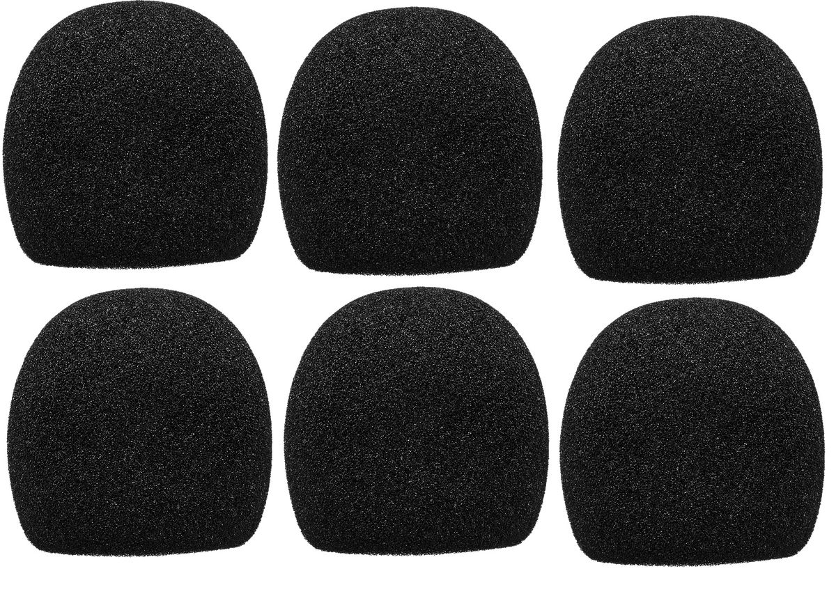 Hosa Tech Microphone Windshield Black Foam - 6 Pack | Shop Today. Get ...