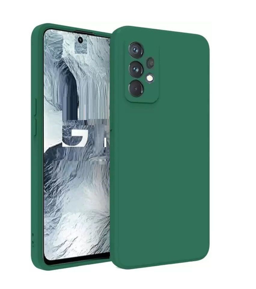 Wolf Pack Liquid Silicone Back Case For Samsung A32 4G-Midnight Green ...