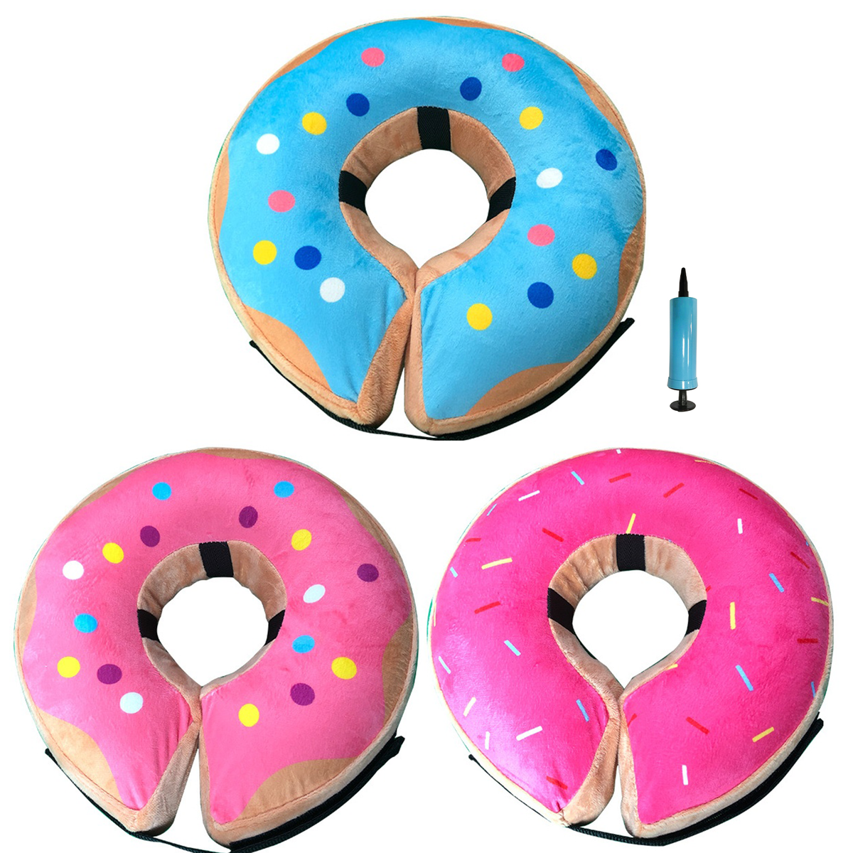 3-Pack Inflatable Collars for Dogs & Cats Recovery Cone After Surgery ...