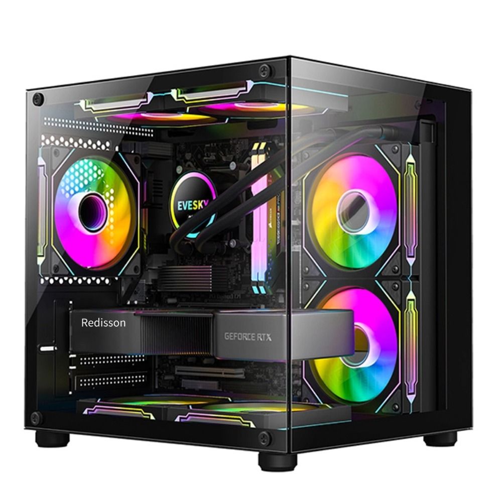 Redisson ATX Mid-Tower Gaming Case - 360mm Water Cooling & 6 Fan Slots ...