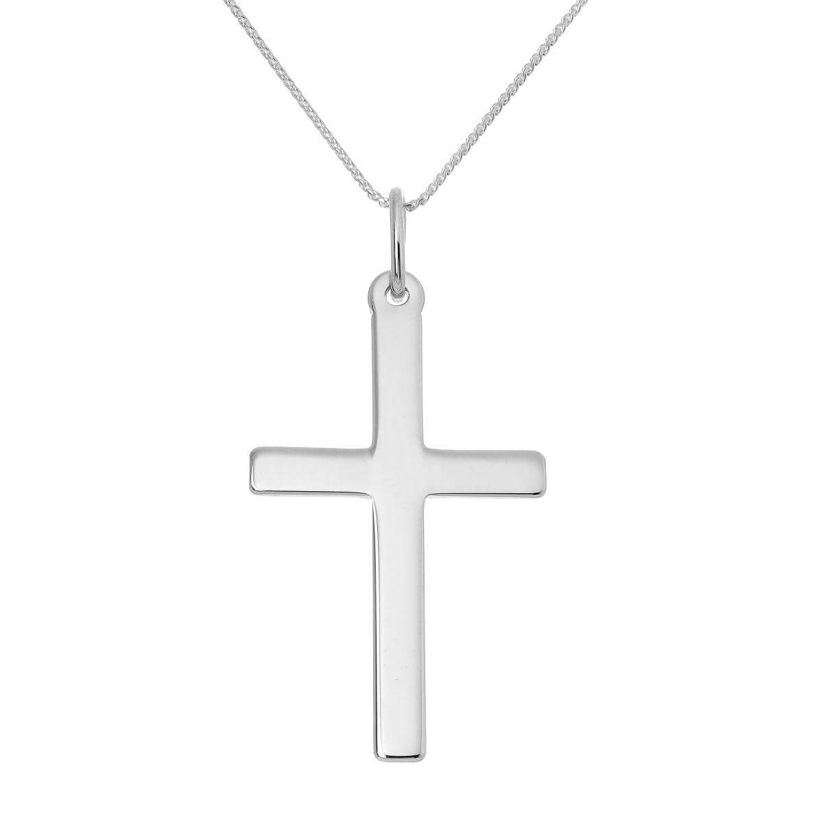 Large Sterling Silver Cross Pendant Necklace 16 - 22 Inches | Shop ...