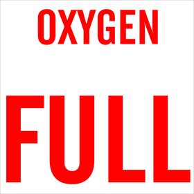 Oxygen Full 19x19cm Sign - 2 Pack | Shop Today. Get it Tomorrow ...