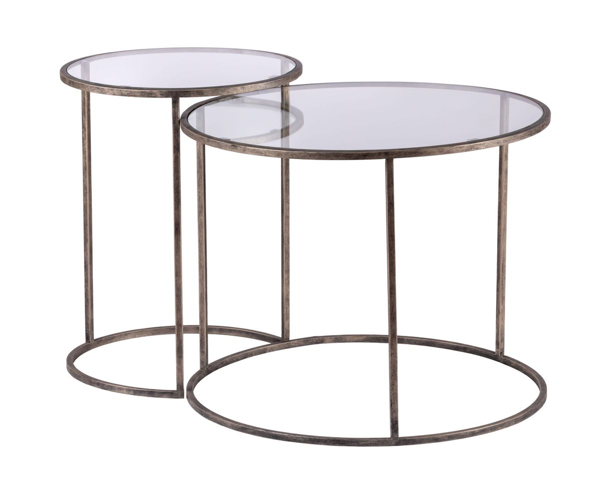 Glass Round Coffee Table - German Silver | Shop Today. Get it Tomorrow ...
