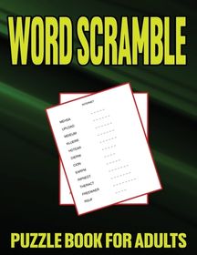 Word Scramble Puzzle Book For Adults: 2022 Large Print Word Jumbles for ...