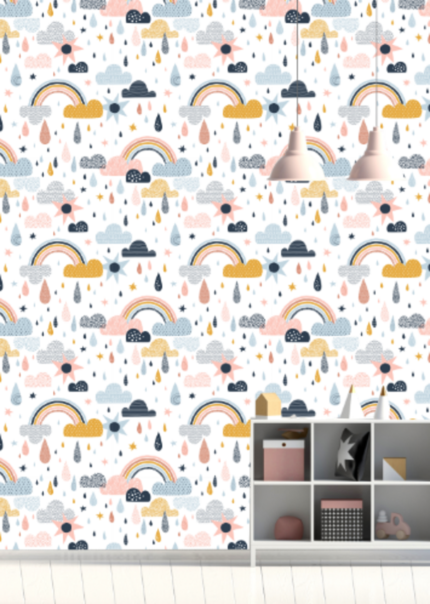 Cloudy Cardigan - Peel and Stick Wallpaper | Shop Today. Get it ...