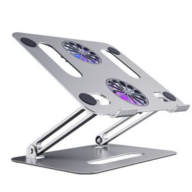 Tuff-Luv Height Adjustable Laptop stand with Dual Fans (Includes USB-A ...