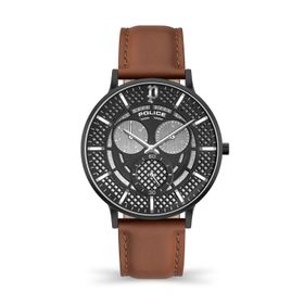 Police Black Skull Leather Watch | Buy Online in South Africa ...