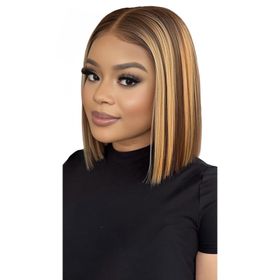 12In 13x4 Highlight Bob Human Hair Full Frontal Women's Straight Wig ...
