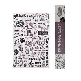Bestby - Retro Newspaper Design Pastry Baking Paper Cooking Paper(2 ...