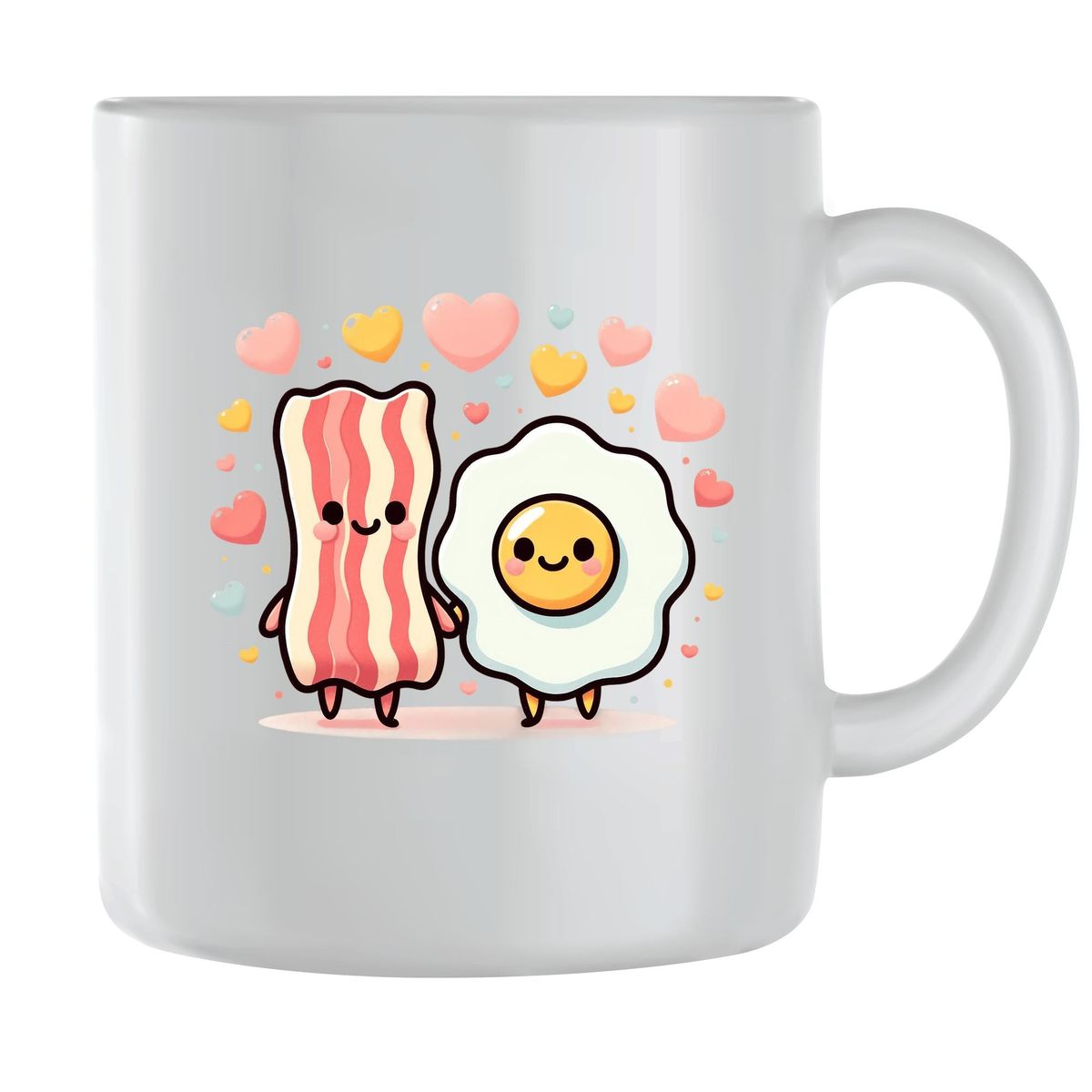 Bacon Coffee Mugs for Men Women Matching Couples Graphic Cups Present ...