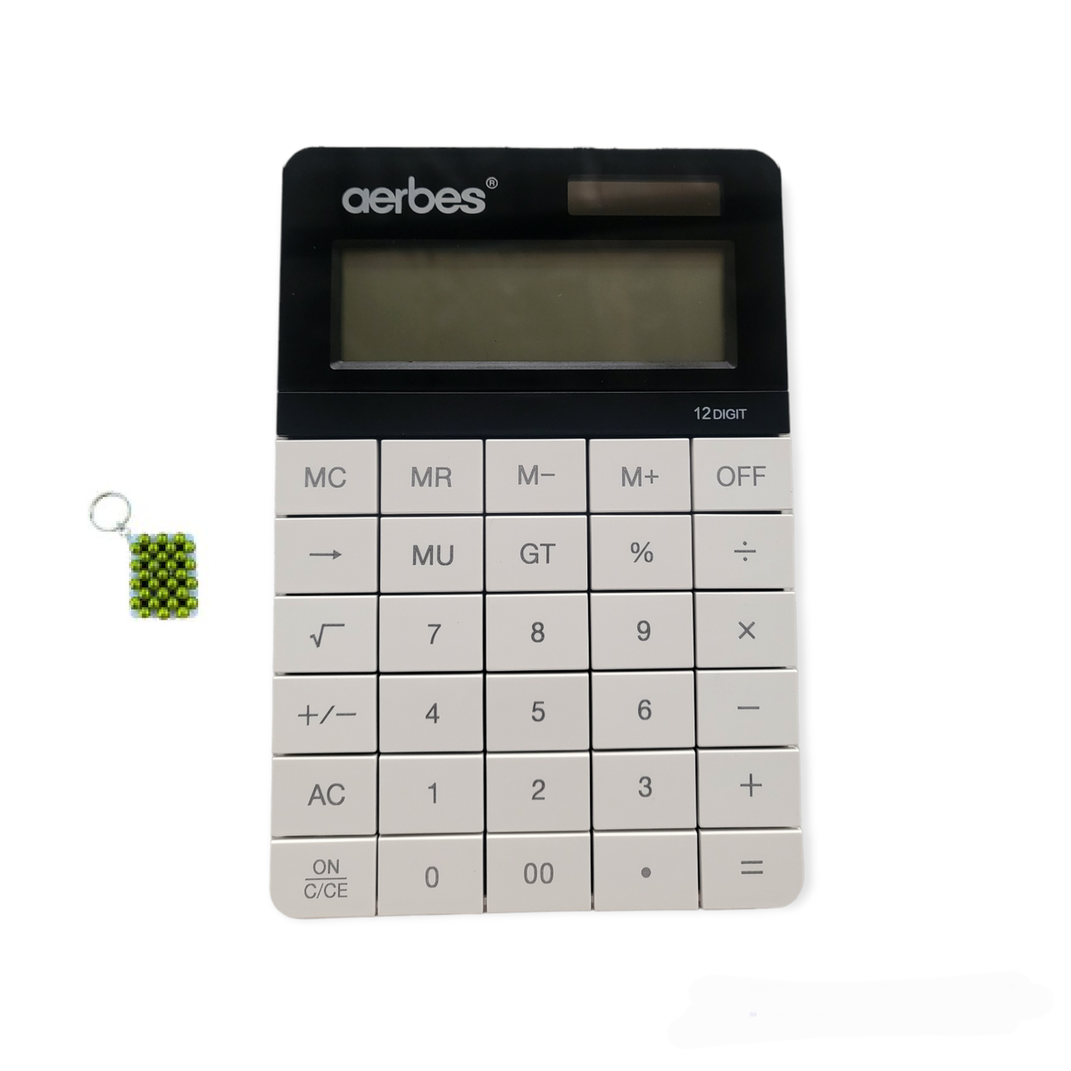 Aerbes AB-J144 12 Digit Dual Power Supply Calculator Flat Button+ Key ...
