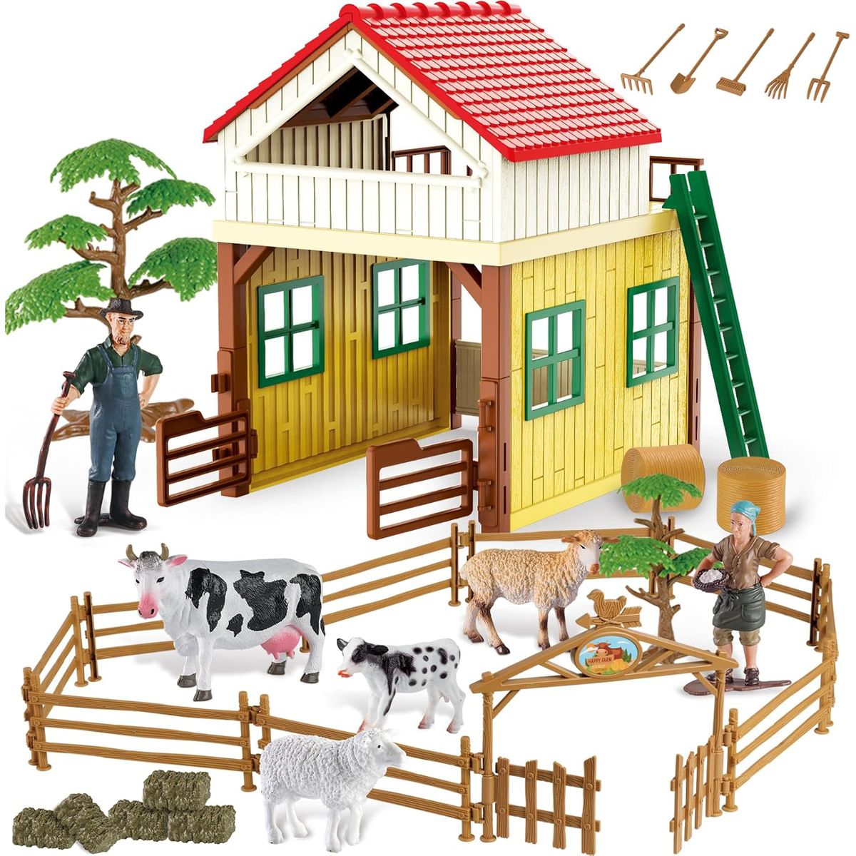 Farm Animals Toys - Toy Farm For Kids,Farm Play Sets With Farm Animal ...
