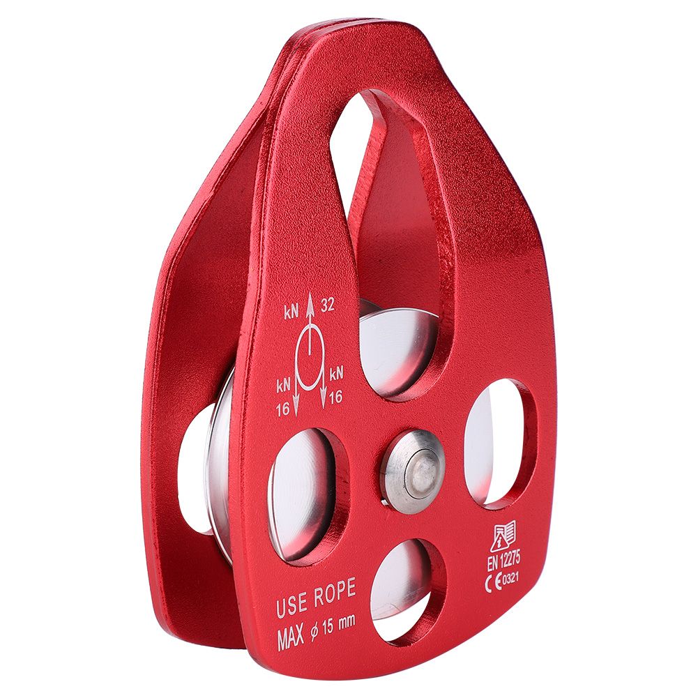 Red Aviation Aluminum Fixed Pulley for Climbing Rescue | Shop Today ...