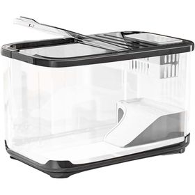 Fish Tank 15L Aquarium ,Small Fish Tank Starter Kit with Climbing Frame ...