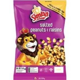 Simba Peanuts & Raisins Balers (1 x 36 x 50g) | Shop Today. Get it ...