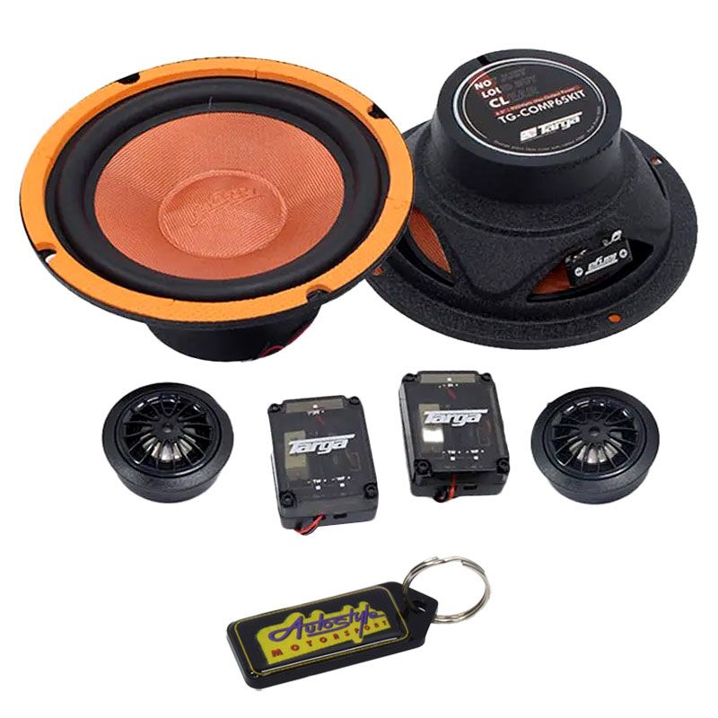 Targa TG-COMP65KIT 6.5" Component Split System 900W & Gel Key Holder ...