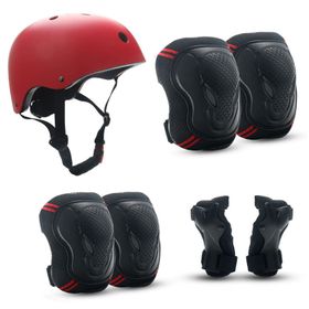 Protective Gear Sports Helmets Knee Pads Elbow Pads Wrist Guards Set ...