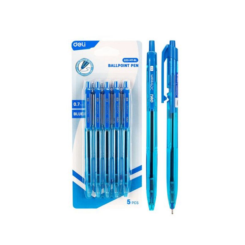 Xtream Retractable Fine Ballpoint pen 0,7mm Blue 5's - 6 Pack | Shop ...