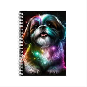 Colorful Shih Tzu Full Body A5 Notebook Gift Idea Spiral Notepad 209 ...