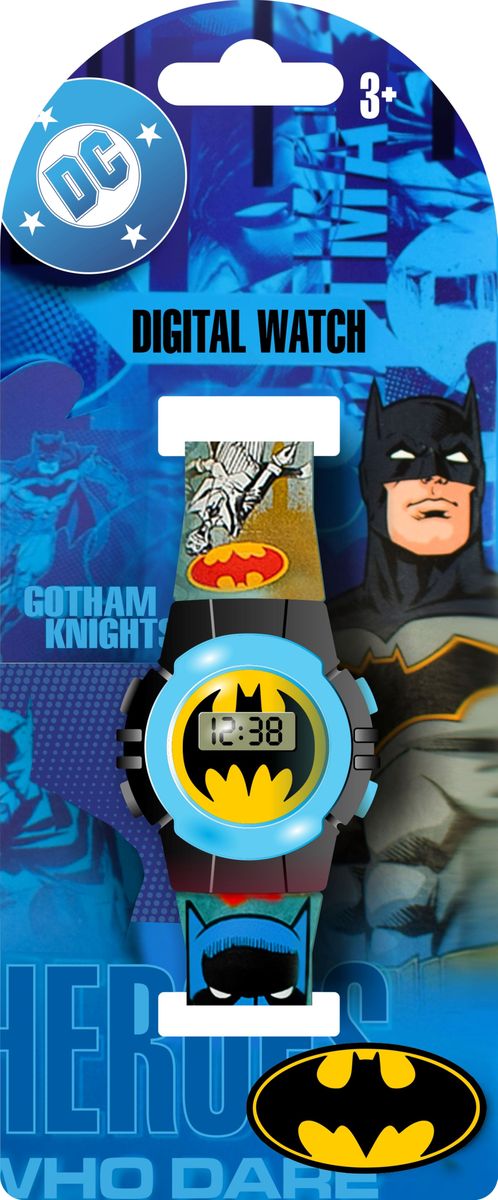 BATMAN By DC Official Licensed Kids Digital Watch with Adjustable Strap ...
