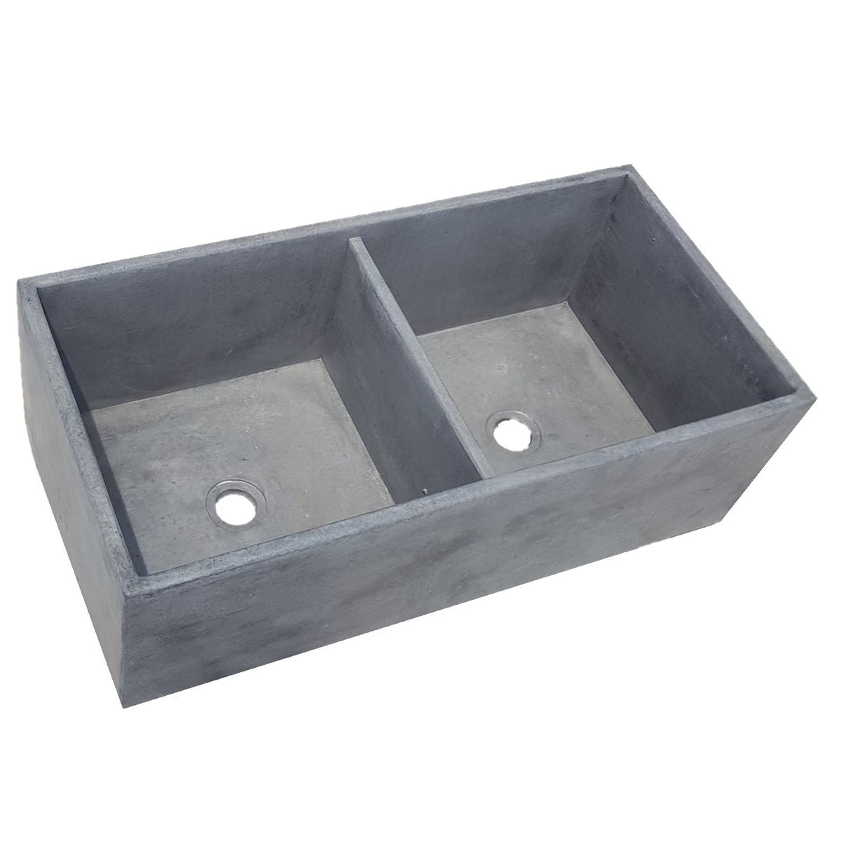 Large Charcoal Double Concrete Kitchen Butler Basin 800 X 400x 220mm ...