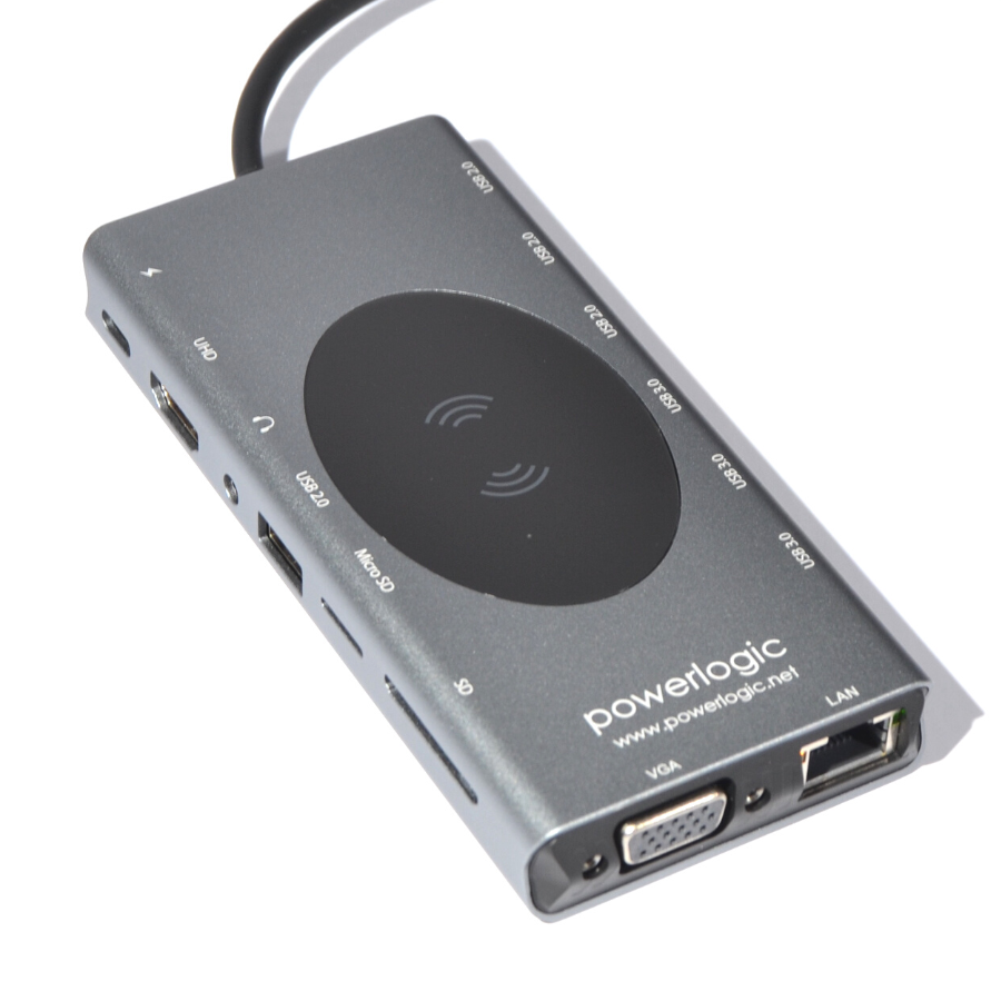 USB-C Multi-Function Docking Station (15-in-1 Hub with Wireless Charger ...