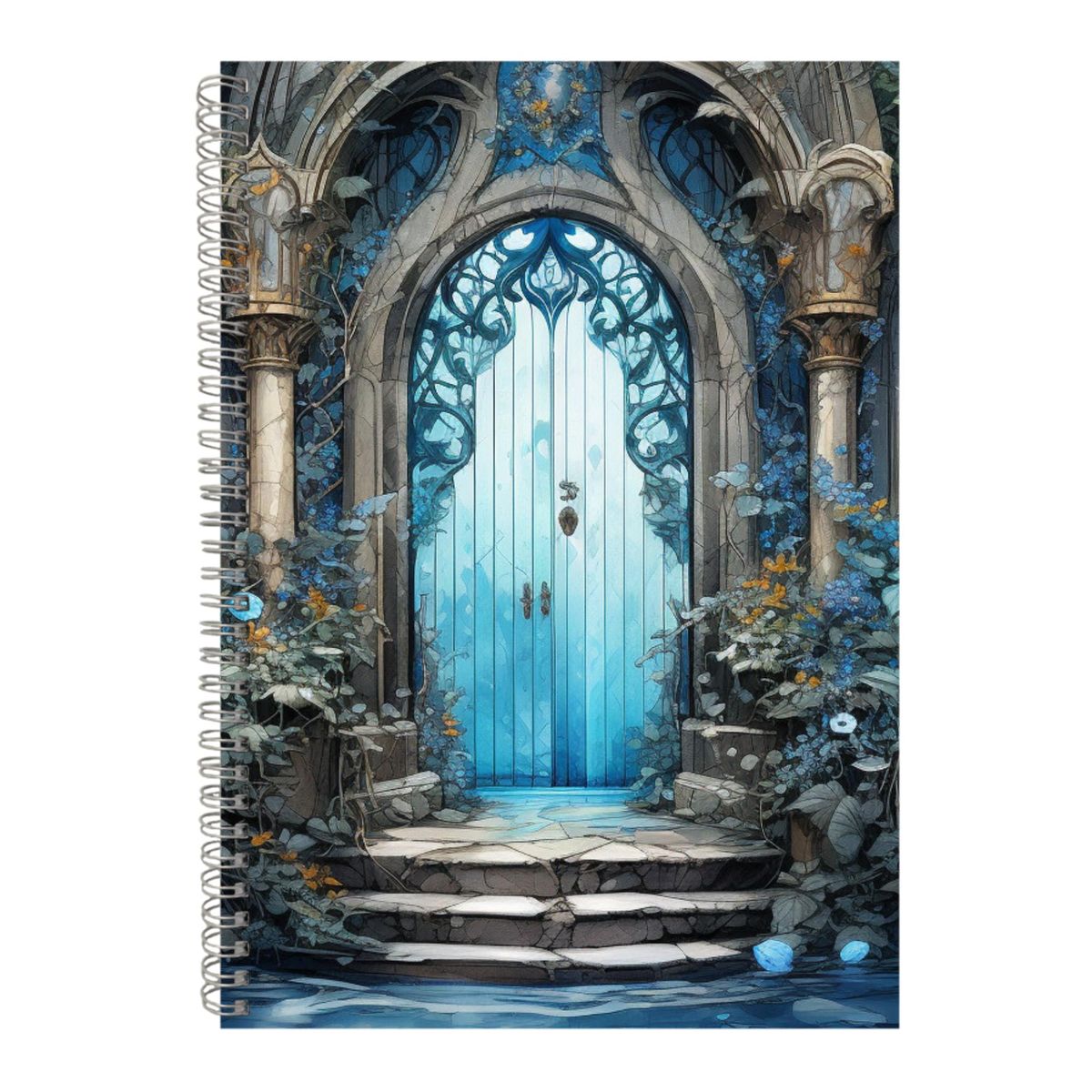 Door A4 Notebook Spiral and Lined Trendy Enchanted Graphic Notepad Gift ...