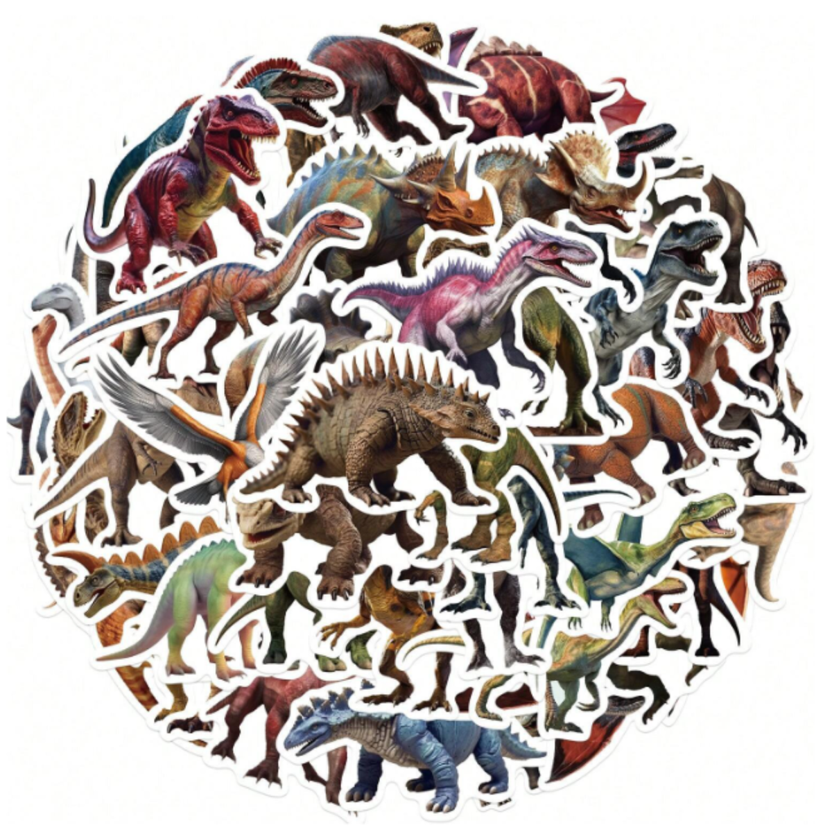 50 Unique Vinyl Waterproof Stickers - Dinosaurs | Shop Today. Get it ...
