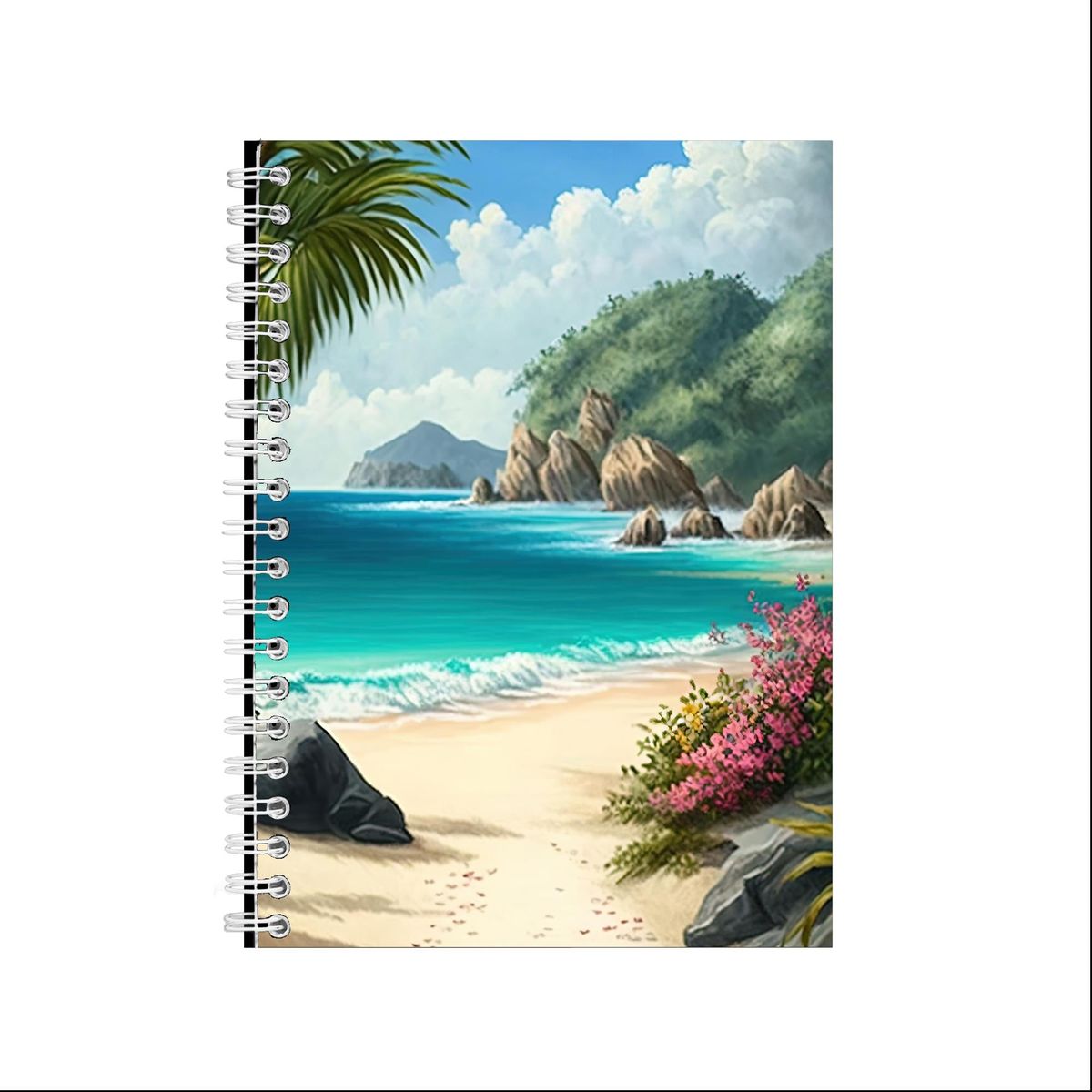 Beach Path A5 Notebook Pad for Work Tropical Graphic Design Present 055 ...