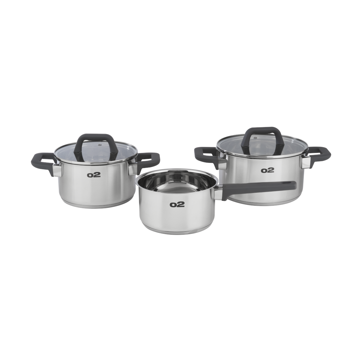 O2 5-Piece Stainless Steel Cookware Set | Shop Today. Get it Tomorrow ...