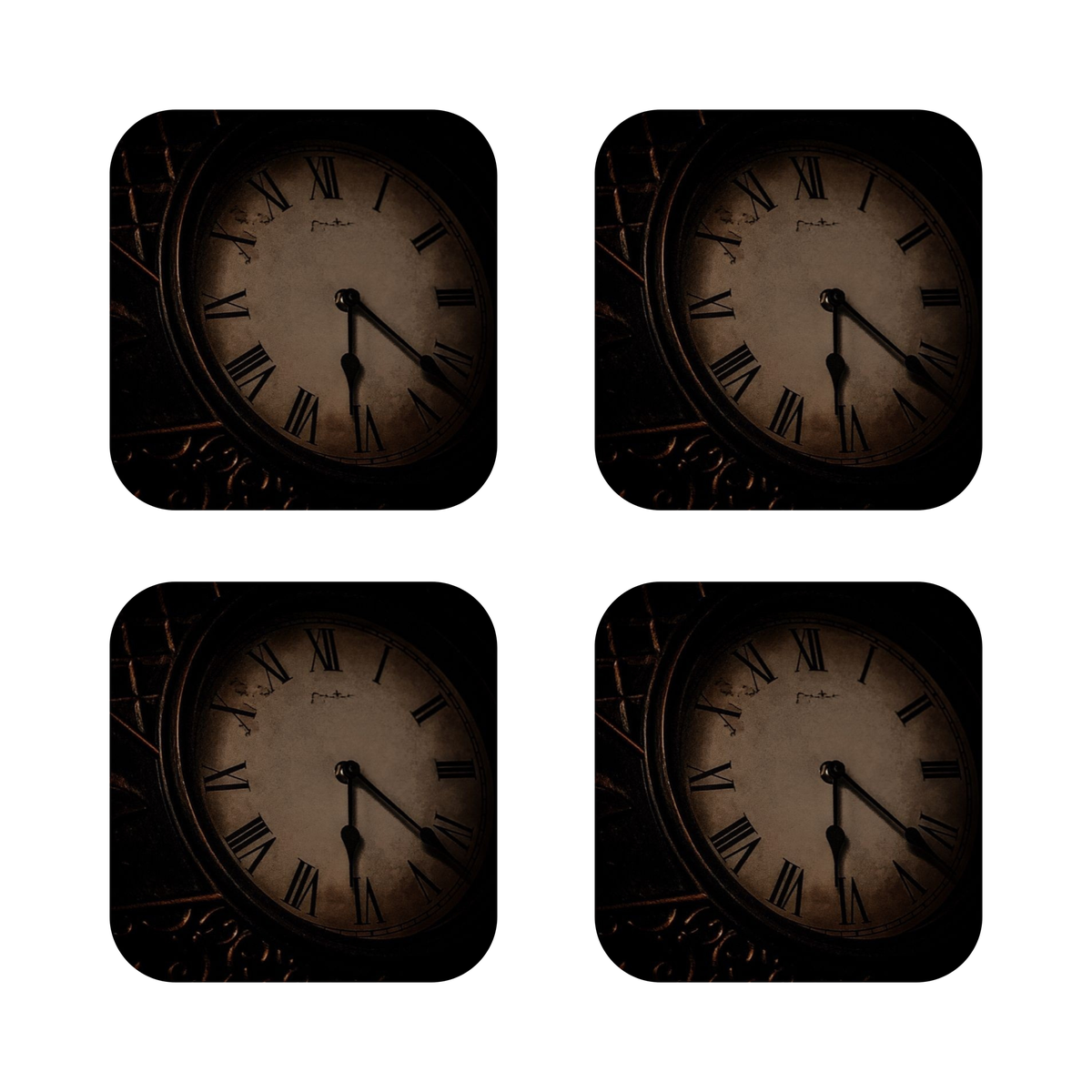 Custom Printed Clock wooden Coasters | Shop Today. Get it Tomorrow ...