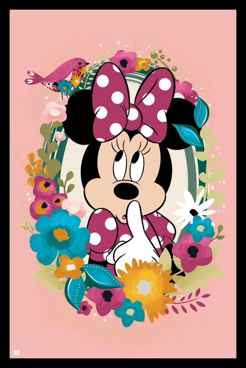 Disney Minnie Mouse - Pink Poster with Black Frame | Shop Today. Get it ...