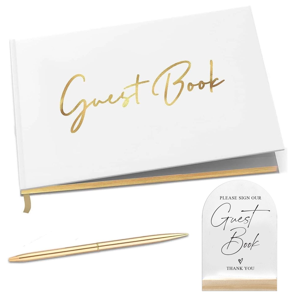 Gold Guest Book, Sign and Pen Set | Shop Today. Get it Tomorrow ...