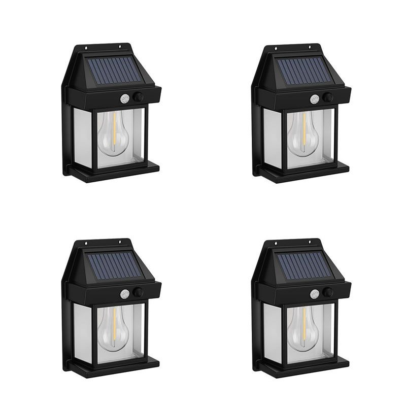 Set Of 4 Solar Interaction Outdoor LED Wall Lamp | Shop Today. Get it ...
