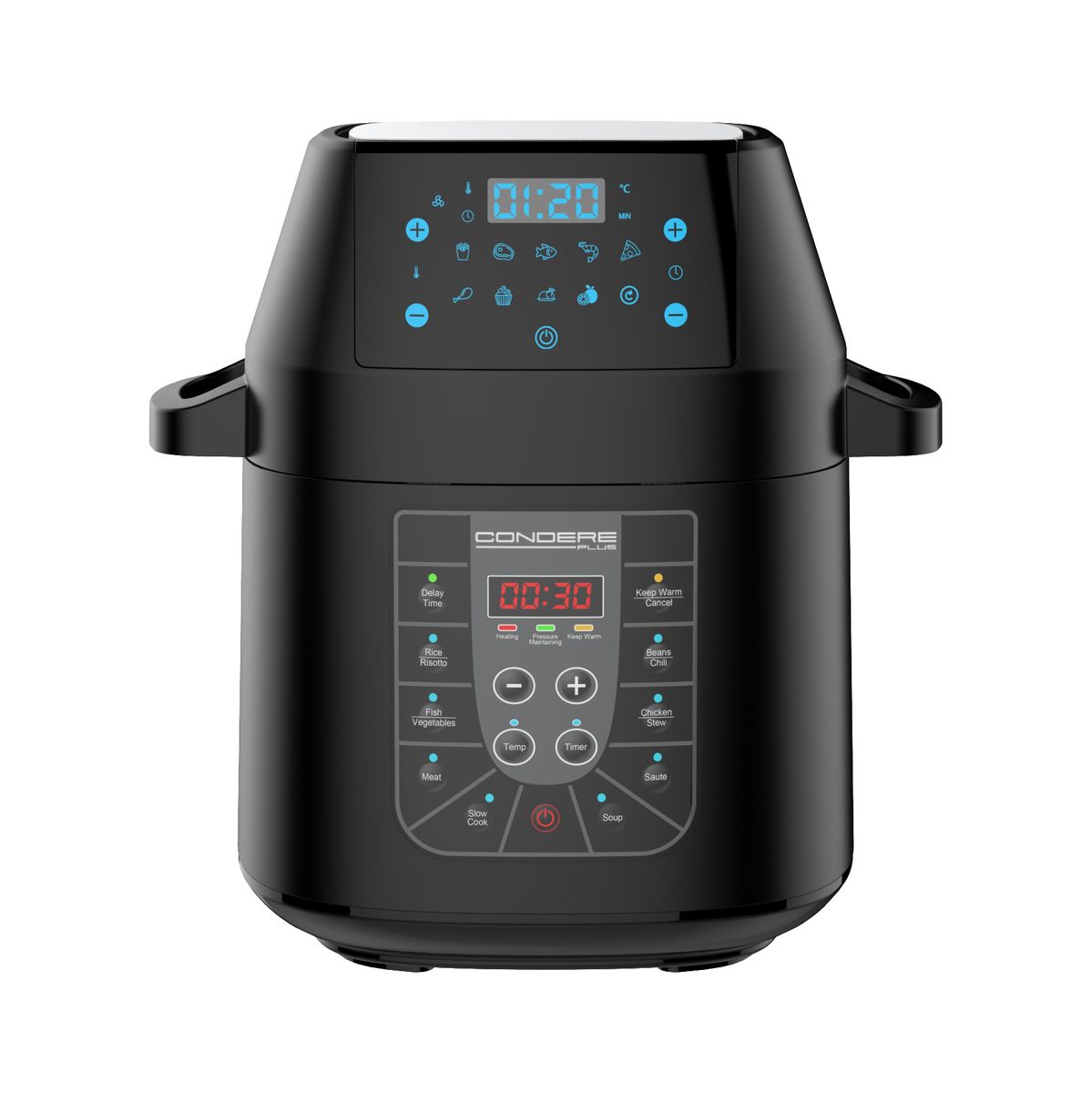 6L Multifunction Smart Electric Pressure Cooker Air Fryer 2in1 - HD60 ...