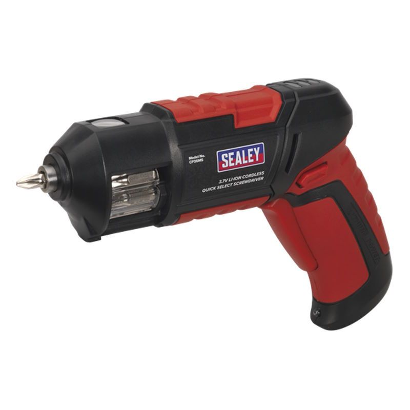 Cordless Screwdriver Quick Select 14Piece 3.7V Lithium-ion USB SEALEY ...