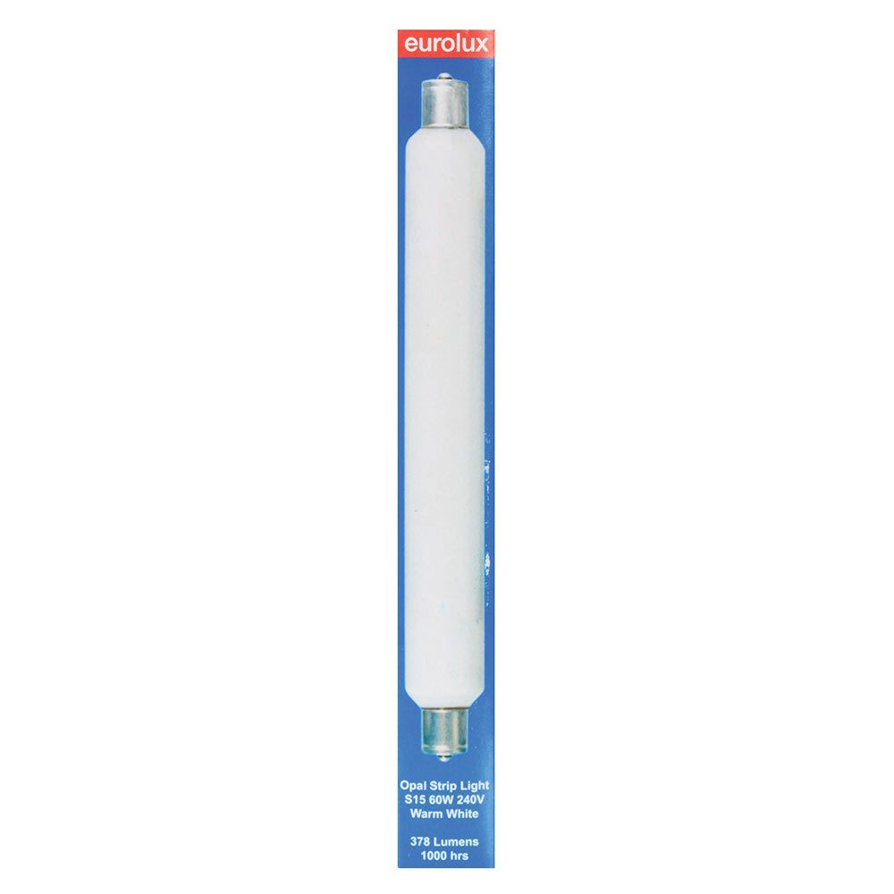 Eurolux - Opal Strip Light - S15 - 240V - Warm White - 60w - 4 Pack ...