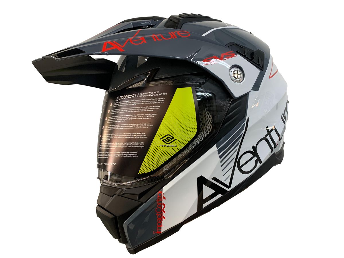Faseed FS-606 White/Grey Helmet | Shop Today. Get it Tomorrow ...